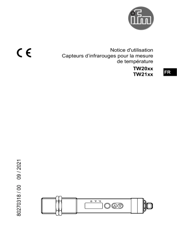 TW2000 | TW2001 | IFM TW2002 Infrared temperature sensor Mode d'emploi | Fixfr